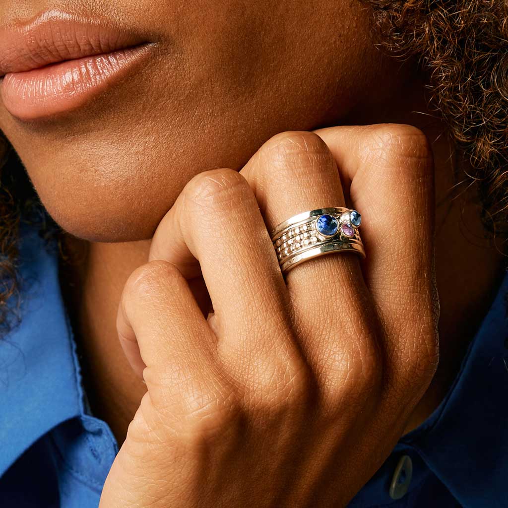 Spinning Rings | Silver Meditation Rings | Charlotte’s Web Jewellery ...