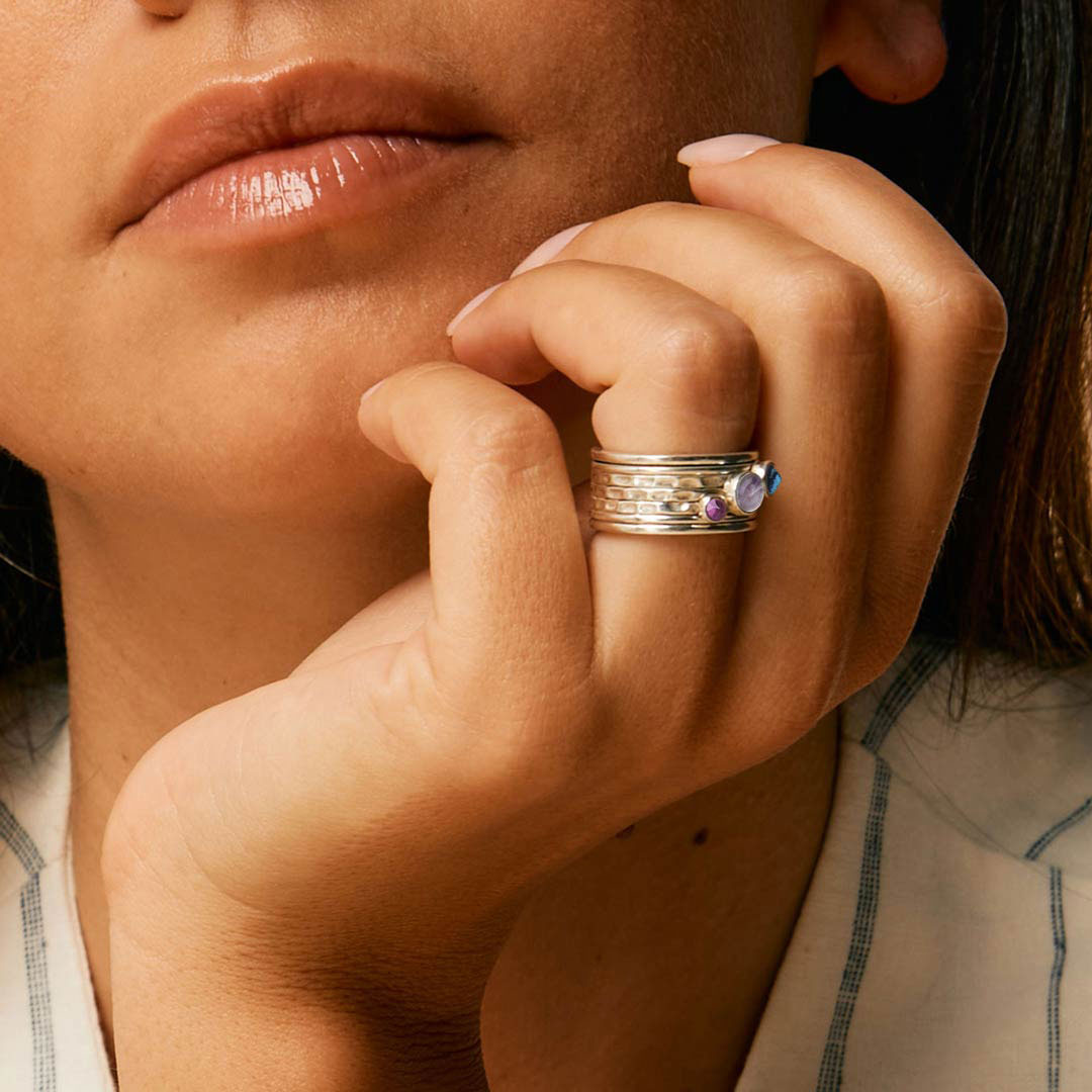 Spinning Rings | Silver Meditation Rings | Charlotte’s Web Jewellery ...