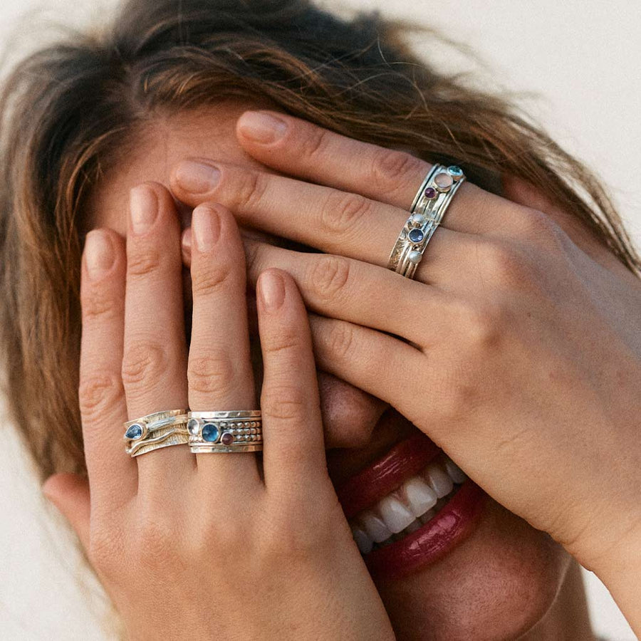 Spinning Rings | Silver Meditation Rings | Charlotte’s Web Jewellery ...