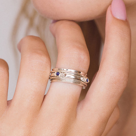 Spinning Rings | Silver Meditation Rings | Charlotte’s Web Jewellery ...